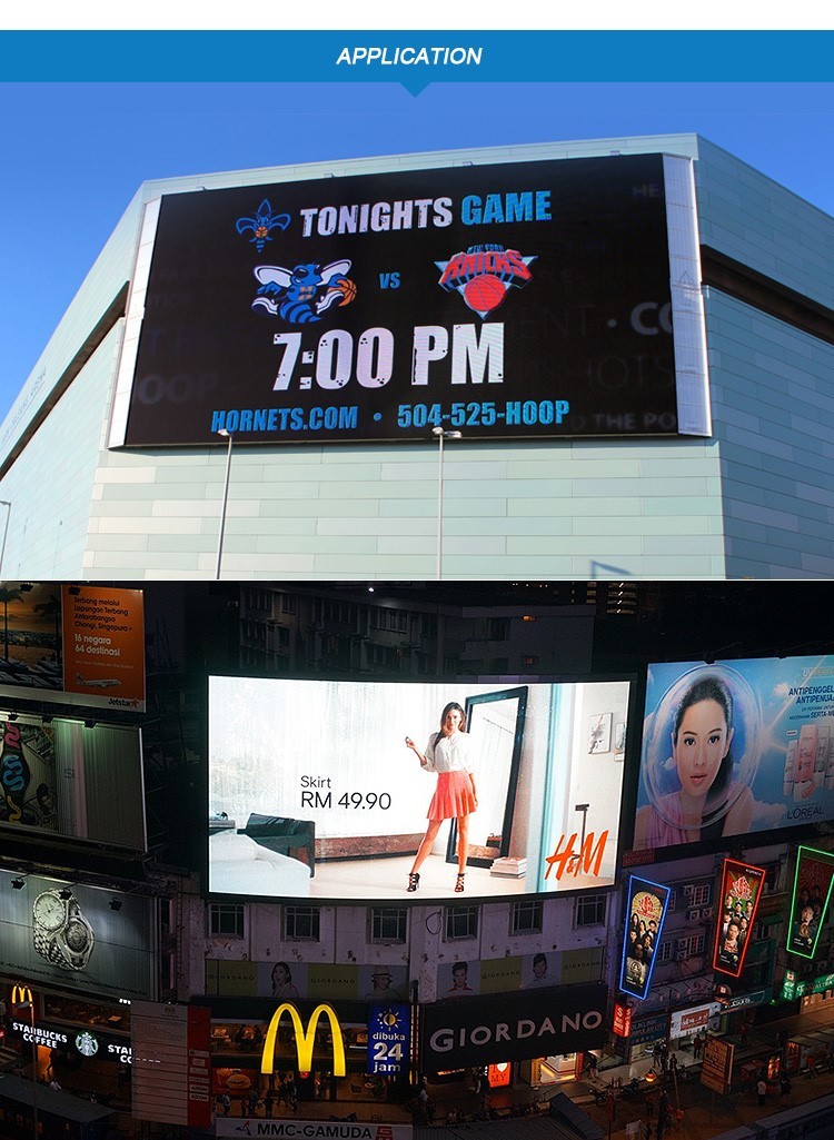 Anti - Wind Grid Billboard Advertising Led Display Screen 6000 Nits 1R1G1B